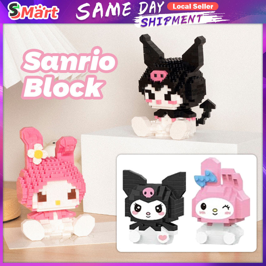 Nano Blocks Sanrio Kuromi My Melody Mini Building Block Toy DIY ...