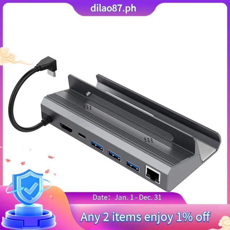 6 in 1 Docking Station for Steam Deck TV Base Stand Hub Holder Dock 4K ...
