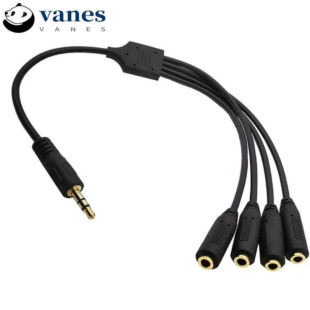VANES Multi Headphone Audio Splitter Cord, 3.5mm 1/8 TRS Male 3.5mm ...