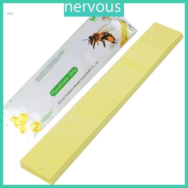 NERV 80x Varroa Strips Fluvalinate Bees Mites Killers Treatments Tools ...