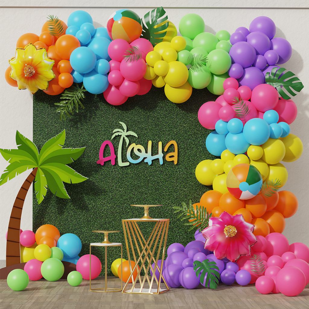 Balloon Garland Set Arch Chain Beach Inflatable Toy Balloon Balloon ...