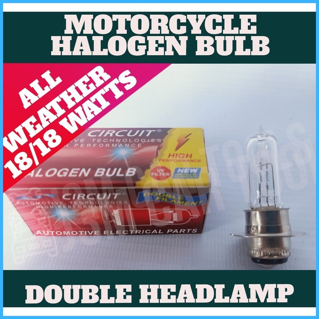 Motorcycle Halogen Bulb (Double Headlamp) | Shopee Philippines