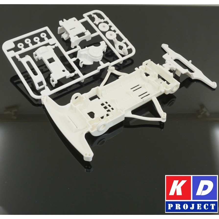 Mini 4wd parts carbon reinforced SFM chassis set internal copy KD ...