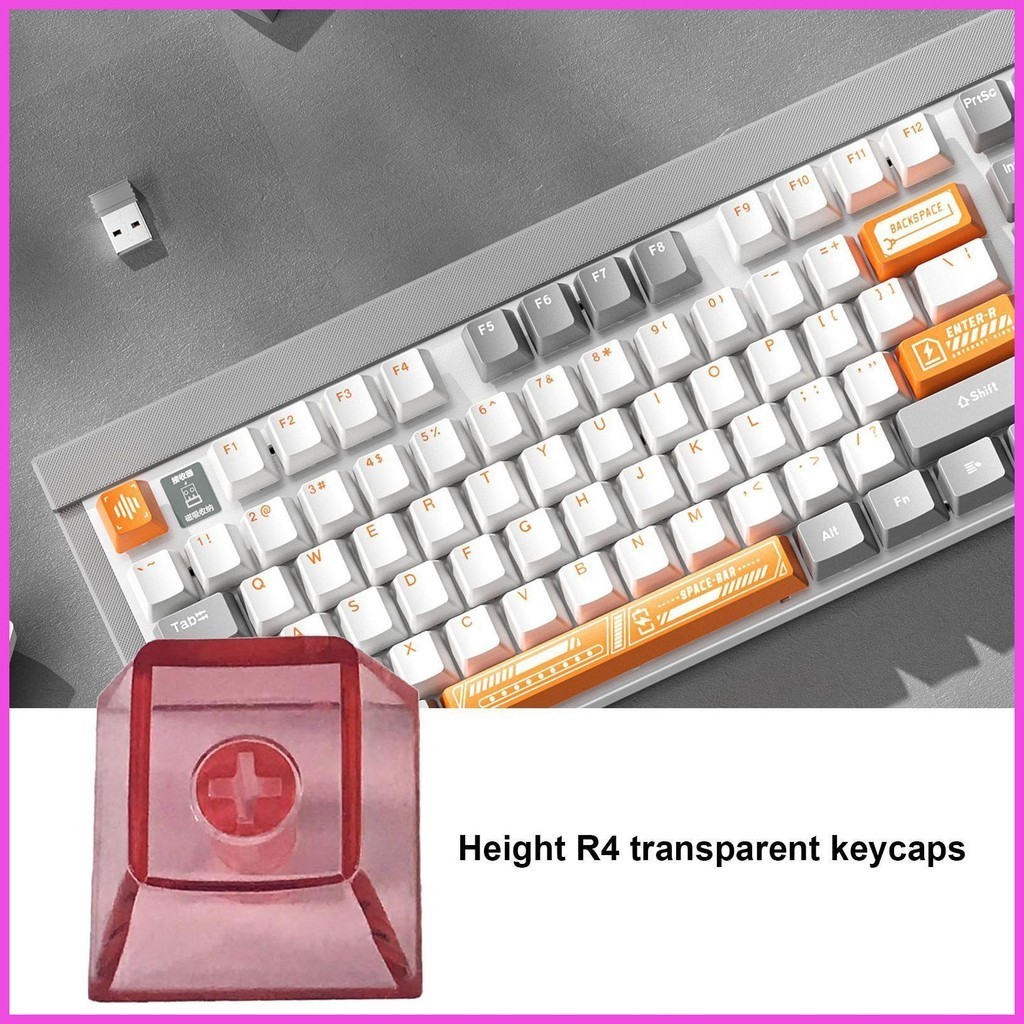 See Through Keycaps Solid Color Blank Keycaps Waterproof Durable ...