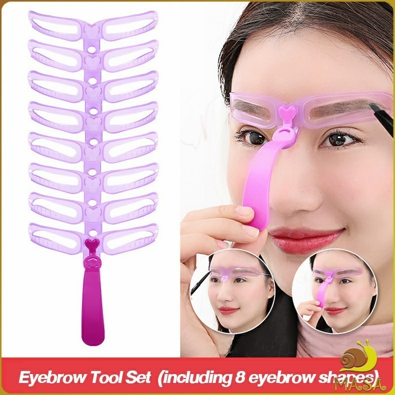 MASA Female Beginner Eyebrow Drawing Tool Auxiliary Tool Eyebrow Card Sticker Template | Shopee ...
