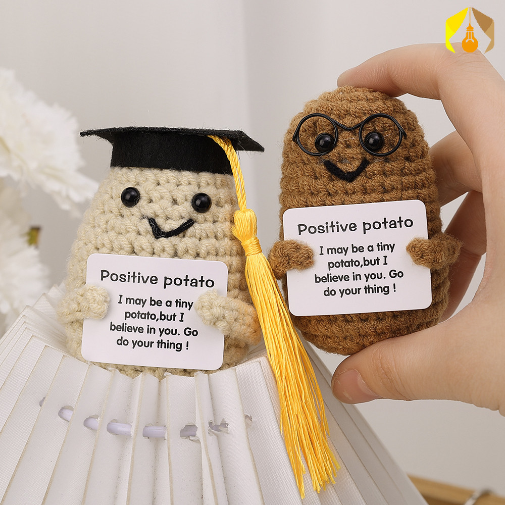 Funny Handmade Crochet Crafts- Graduation Season Dr. Potatoes Ornaments ...
