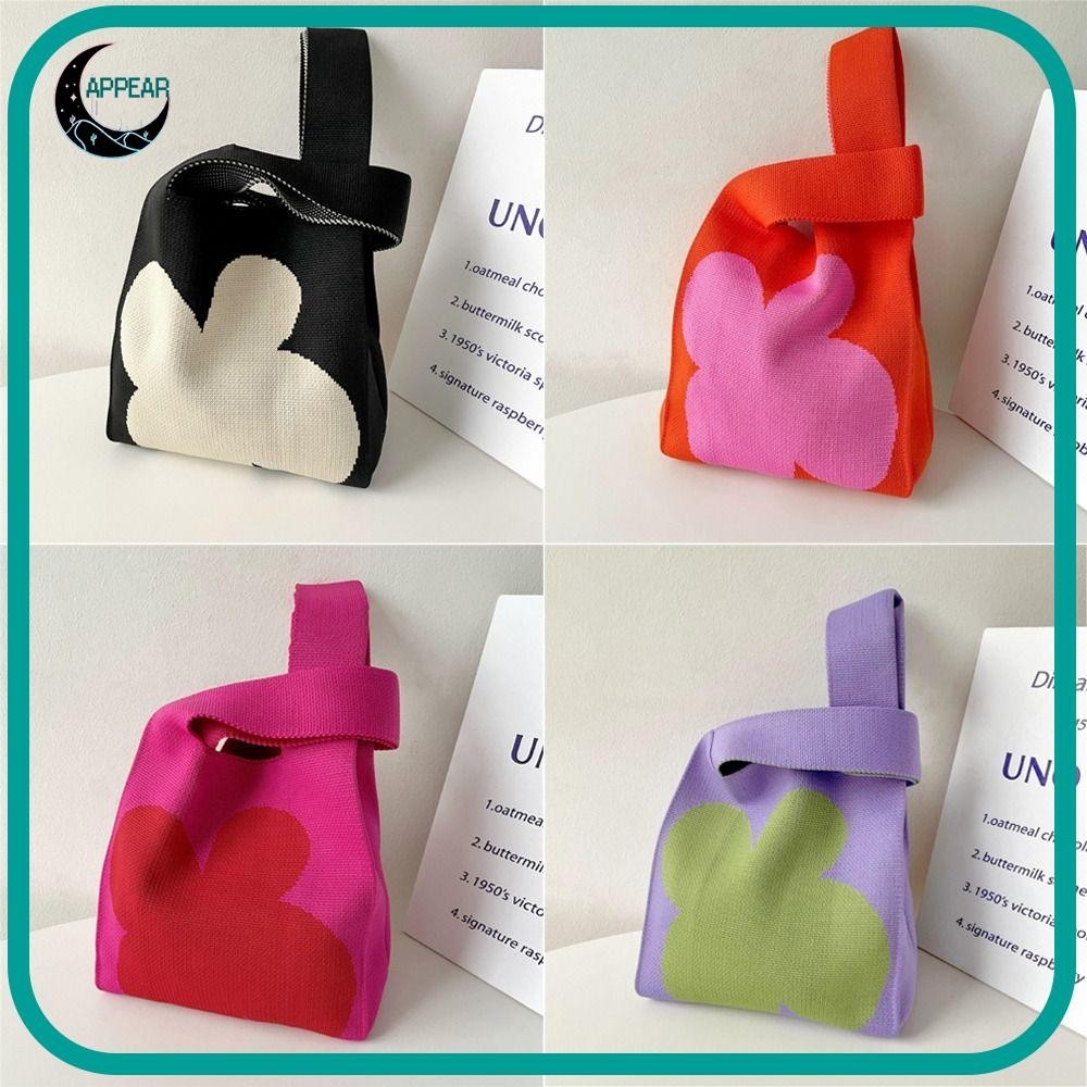 APPEAR Knit Handbags Cute Knot Handmade Shopping Bags | Shopee Philippines