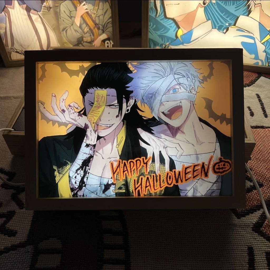 Gojo Satoru Geto Suguru Jujutsu Kaisen Light painting glowing photo ...