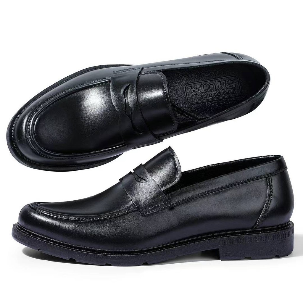 #661 SHUTA Premium Black Shoes Men's and Women's Work Formal Shoes ...