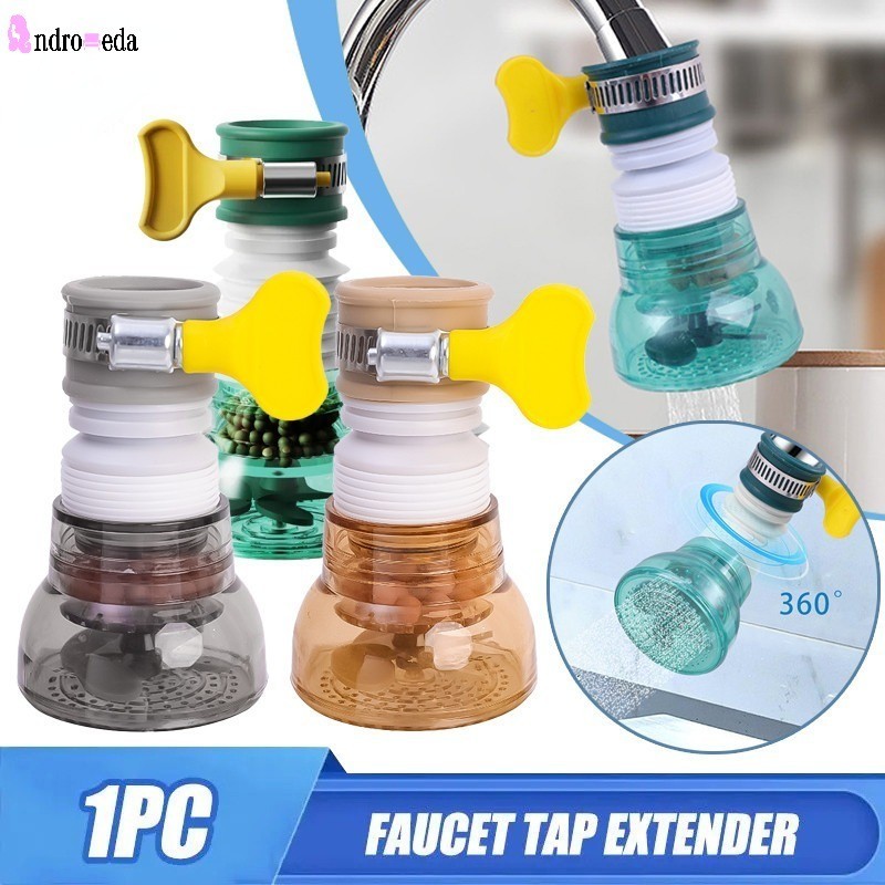 1Pc Water-saving Kitchen Faucet Filters Retractable Splash Nozzle 360 ...