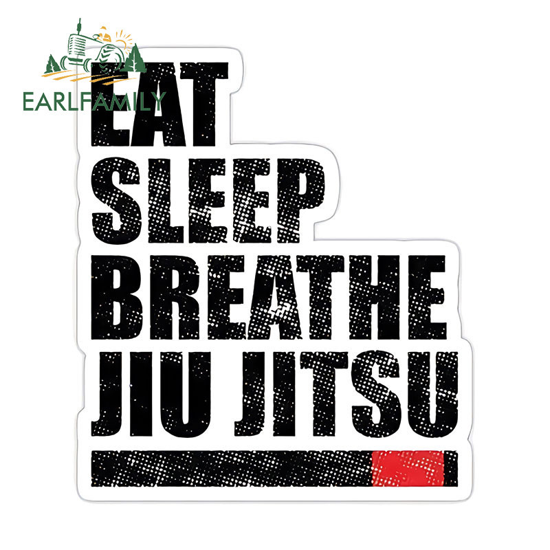 EARLFAMILY 13cm x 11.4cm Jiu Jitsu Car Sticker Fashion Occlusion ...