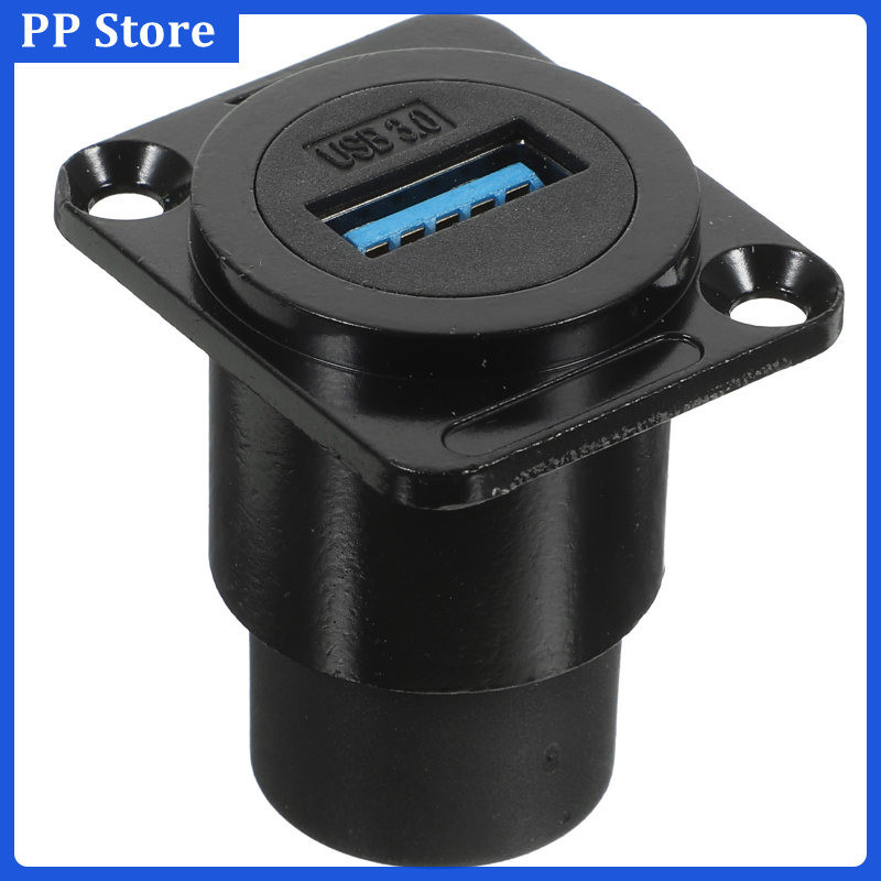 Fixed Panel Socket USB Pass Through Connector Double Front Adapter ...