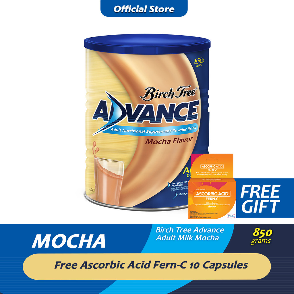 Birch Tree Advance Mocha 850g with Free Vitamins. | Shopee Philippines