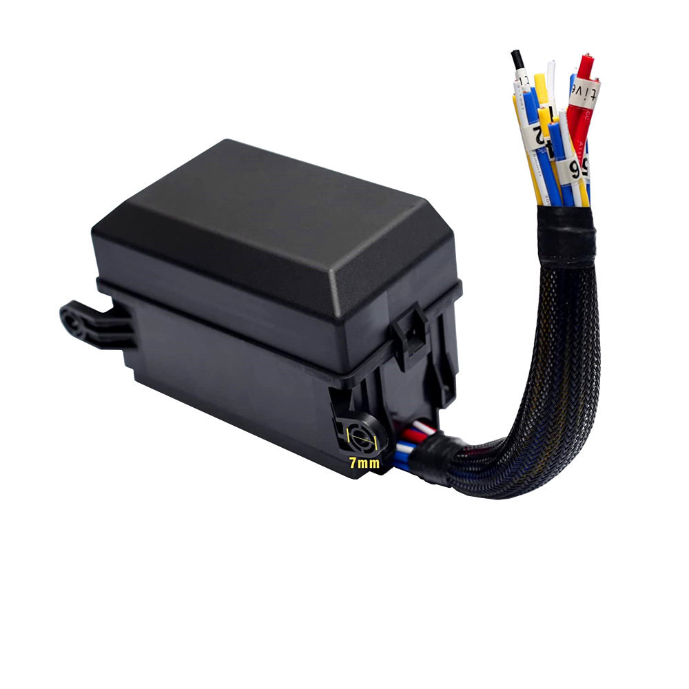 6 ways Auto Relay Fuse box assembly with 1PCS 12V 4P 40A+5PCS 4P 12V40A ...