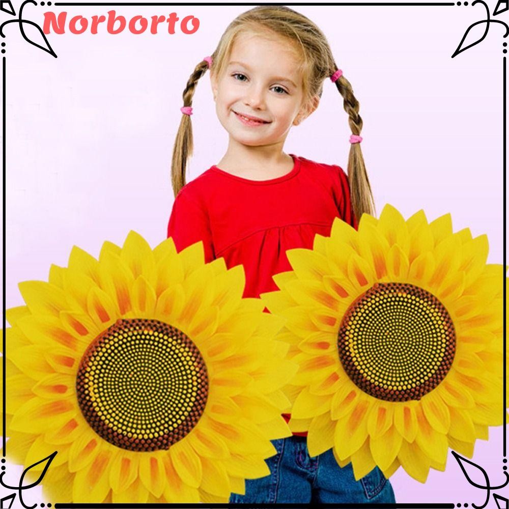 NORBORTO Sunflower Dance Props, Non-woven Fabrics 25cm/32cm Hand-held ...