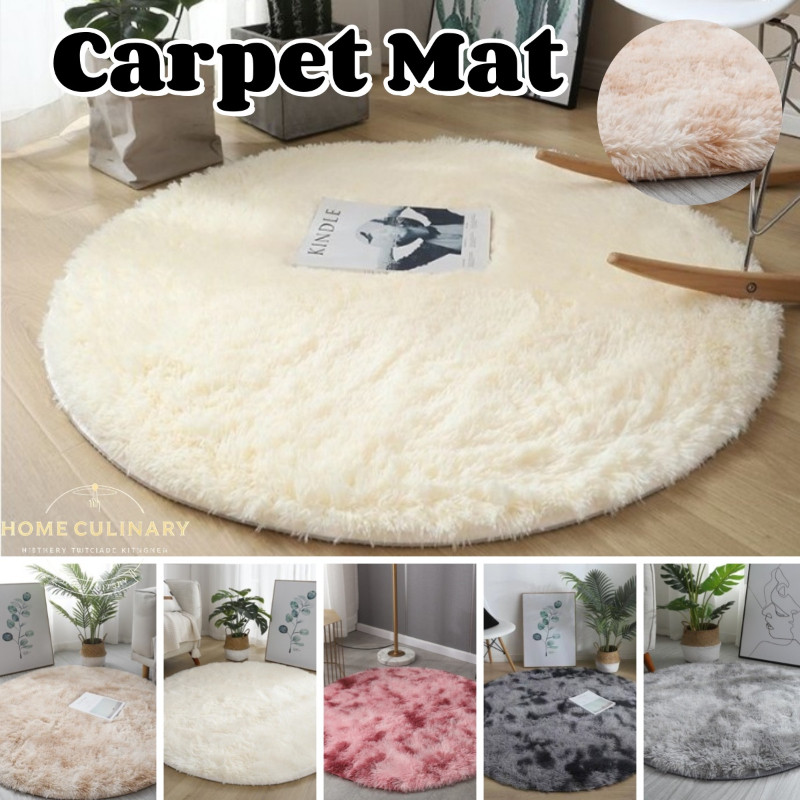 Tie-dyed Round Carpet Thick Fluffy Area Rugs Soft Luxury Non-Slip ...