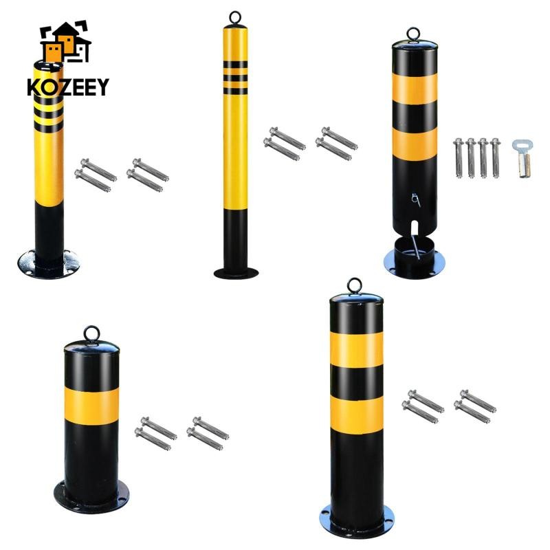 [meteor] Bollard Post for Driveway Security with Yellow And Design for ...