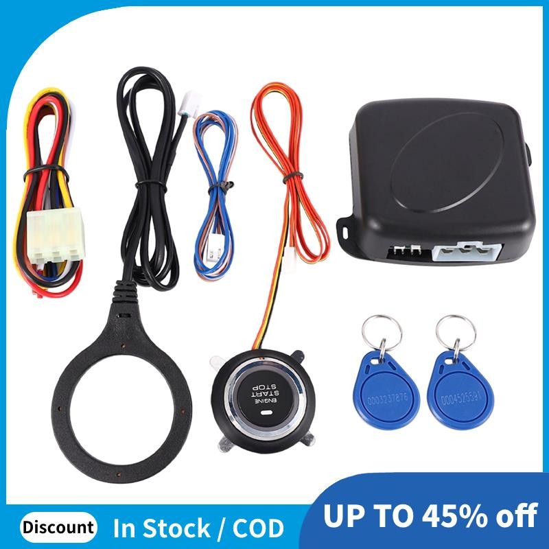 Best Sell Smart RFID Car Alarm System Push Start Stop Button Lock Immobilizer with Remote ...