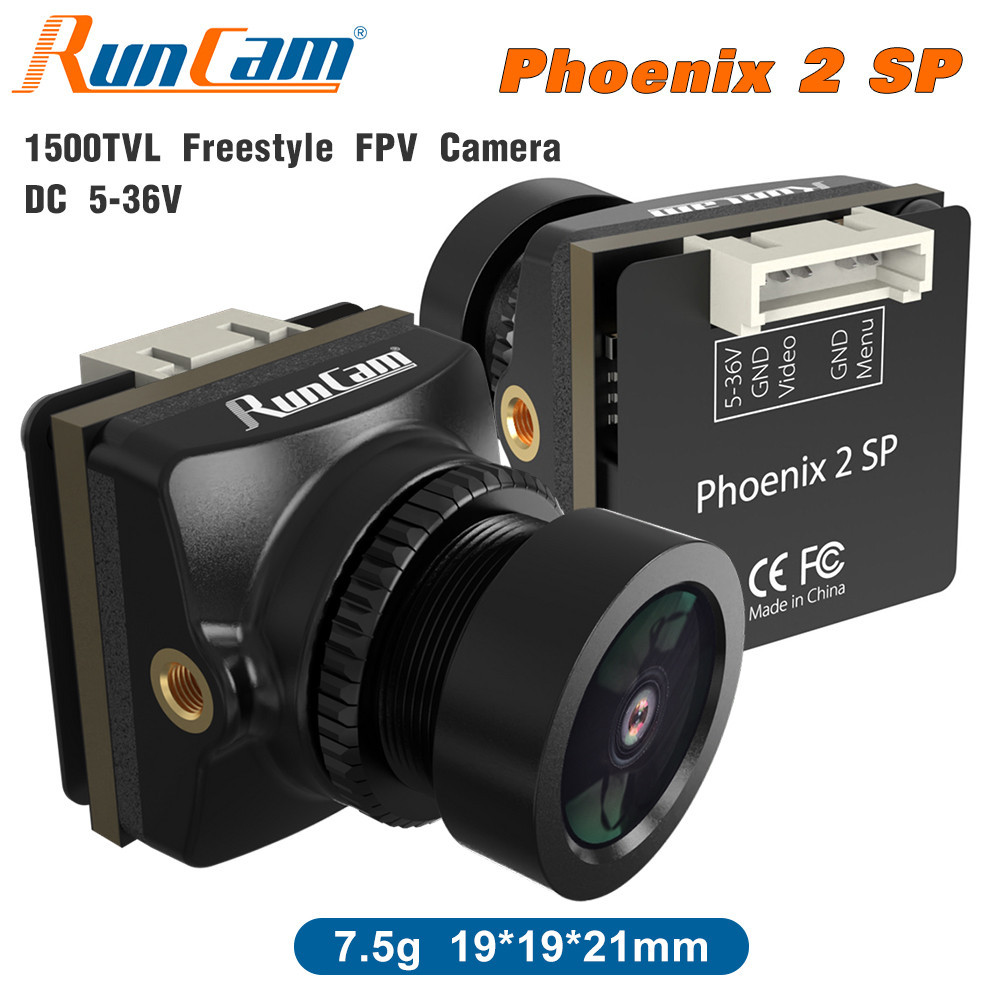 RunCam Phoenix 2 SP FPV Camera 1/2.8 COMS 1500TVL Global WDR 4:3/16:9 ...