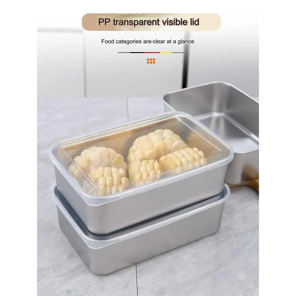 304 Stainless steel Fresh Keeping box for adult food storage container ...
