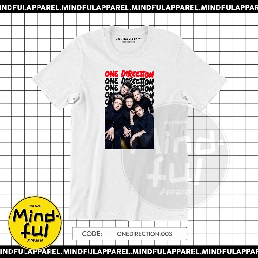 ONE DIRECTION GRAPHIC TEES | MINDFUL APPAREL T-SHIRT | Shopee Philippines