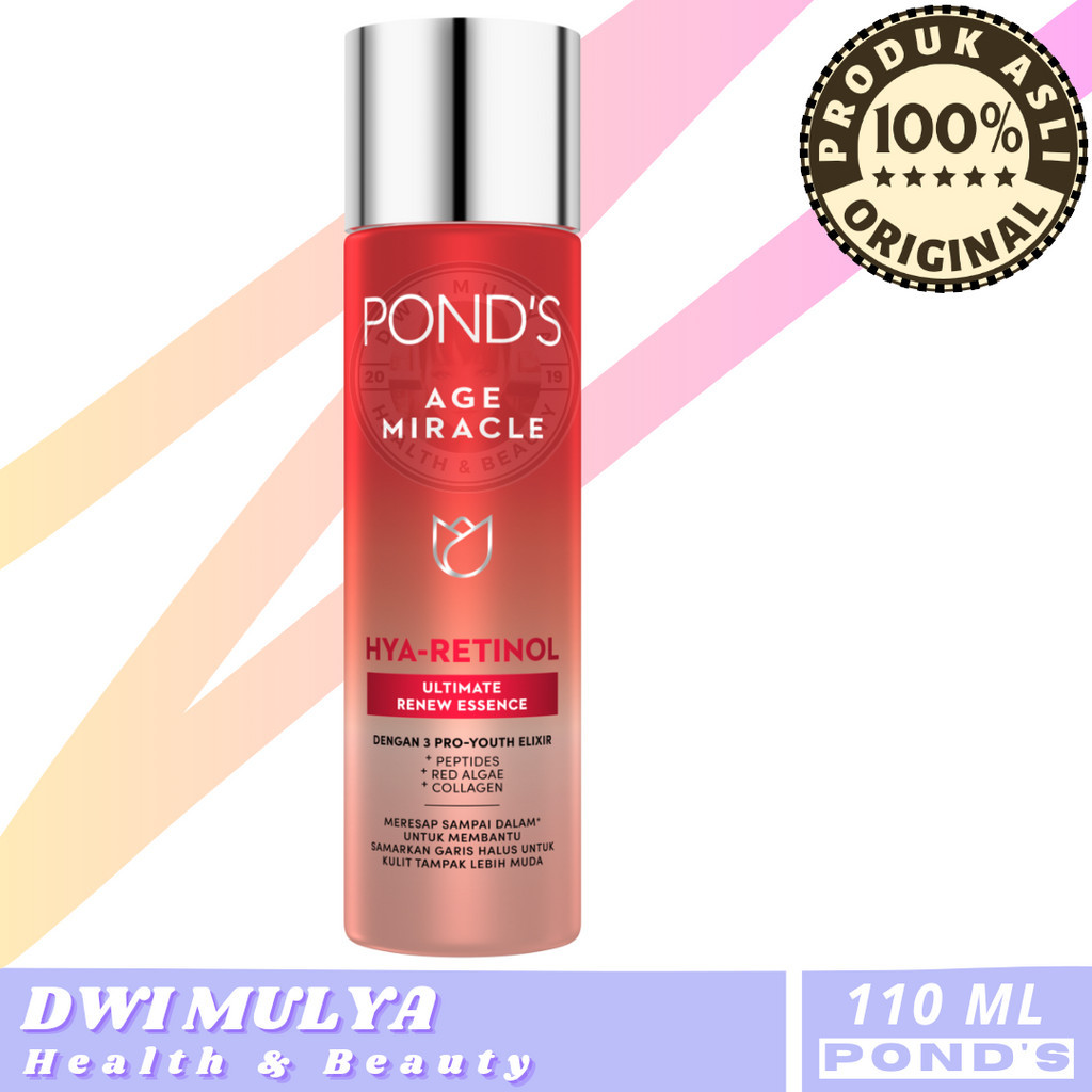 Pond's Age Miracle Hya-Retinol Ultimate Renew Essence with Peptide & Collagen - 110ml | Shopee ...