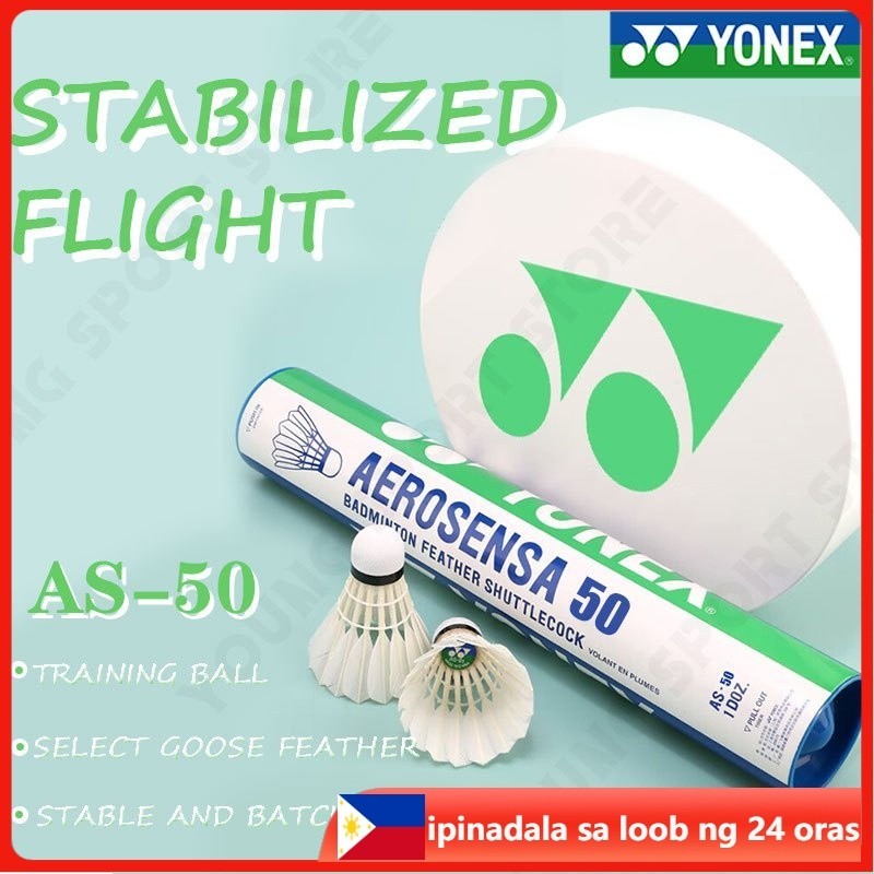 YONEX BADMITON AS-50 Shuttlecock Pack of 12PCS | Shopee Philippines