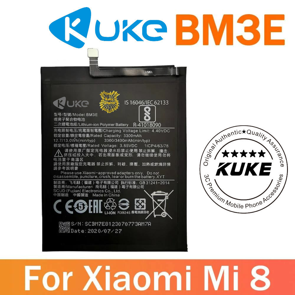 KUKE BN4A BN46 BN62 BM57 Battery for Xiaomi Redmi Note 7 8 9 10 Pro Mi ...