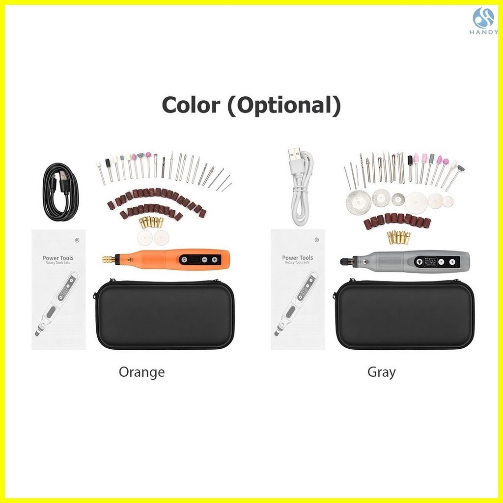 ☢ [hy] Portable Rotary Tool Set Mini Cordless Grinder Handheld