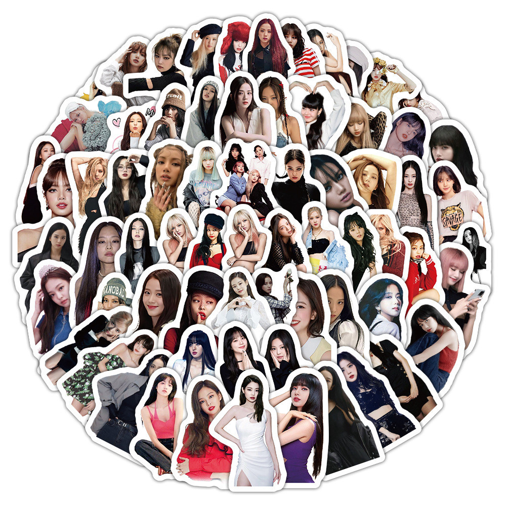 100PCS Korean Girl Group Blackpink Lisa Graffiti Stickers for Helmet ...