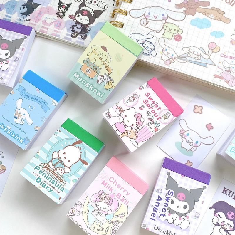 50pcs Cartoon Sanrio Cinnamoroll Stickers Hello Kitty Anime Sticker My ...