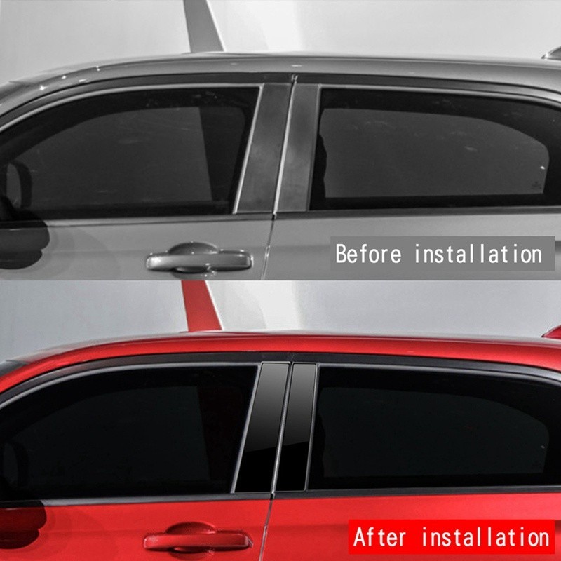 Honda HRV 2022-2024 Window Center Pillar Sticker Protector Dark Door ...