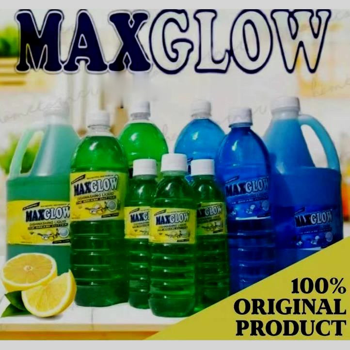 sold 1case Max Glow Dishwashing Liquid(Lemon Scent) 350ml&1Liter&1 ...