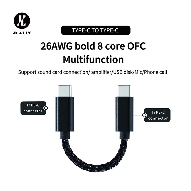 JCALLY OTG MultiFunction Adapter Cable USB-C To USB-C Suitable For Android Type-C Interface Wire ...