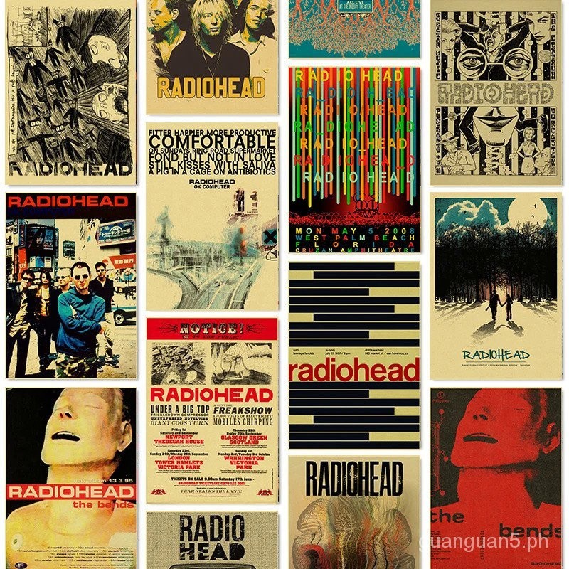 Rock Band Radiohead Music Art Poster Retro Prints Album Posters Vintage ...