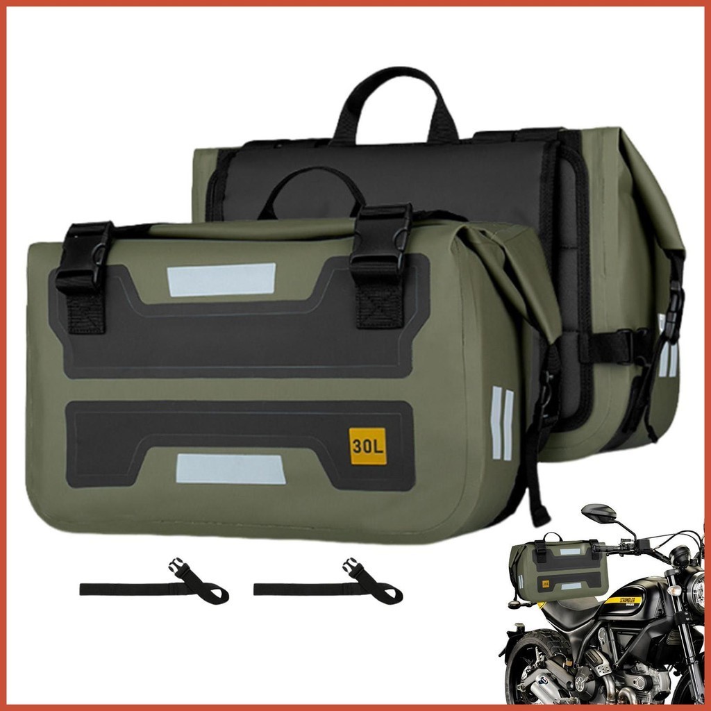 Motorcycle Side Bag 2pcs PVC Waterproof Motorcycle Saddle Bag Large ...
