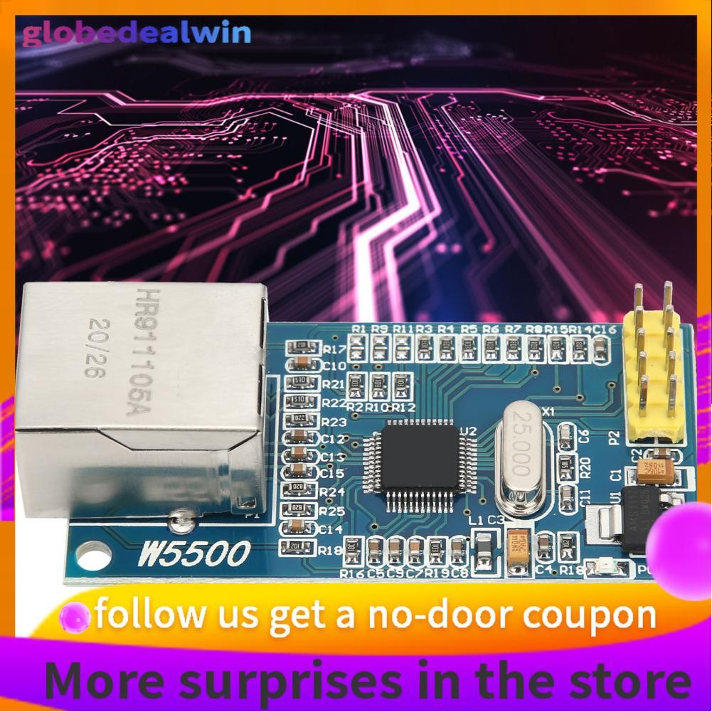 Globedealwin FTVOGUE W5500 Ethernet Network Module Hardware TCP IP 51 STM32 MCU Program | Shopee ...