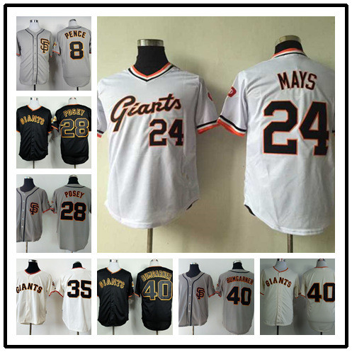 Same Day Delivery!!Baseball Uniform Jersey Giants Men's Embroidered Fan ...