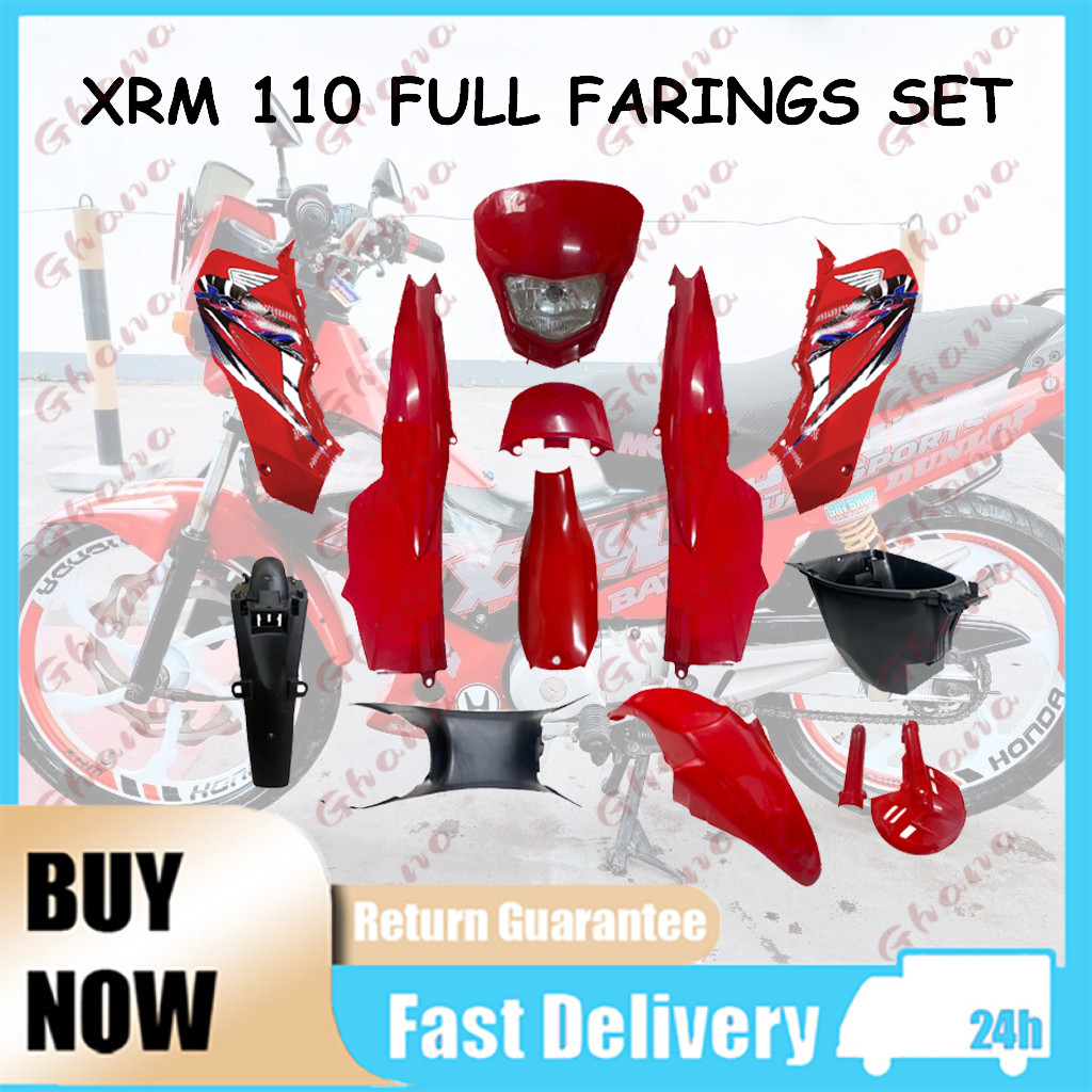HONDA XRM 110 FAIRINGS 7IN1 8IN1 AND 11IN1 ALL COLORS COMPLETE SET ...