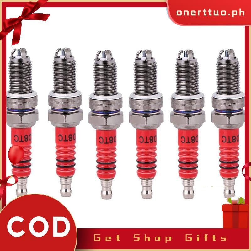 6 Pcs 3-Electrode Spark Plug D8TC for 125Cc 150Cc 200Cc 250Cc ...