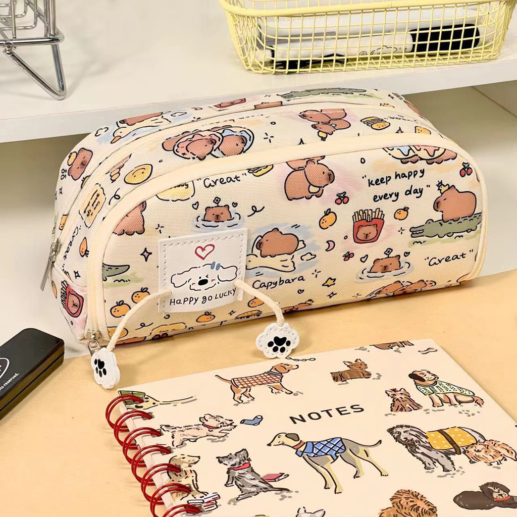 Capybara Pencil Pouch Makeup Bag Cosmetic Bag Aesthetic Stationery ...
