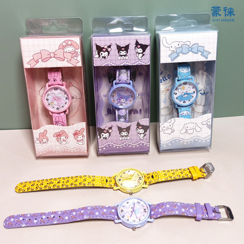Anime Sanrio Children Watches Cartoon Character Kuromi Hello Kitty ...
