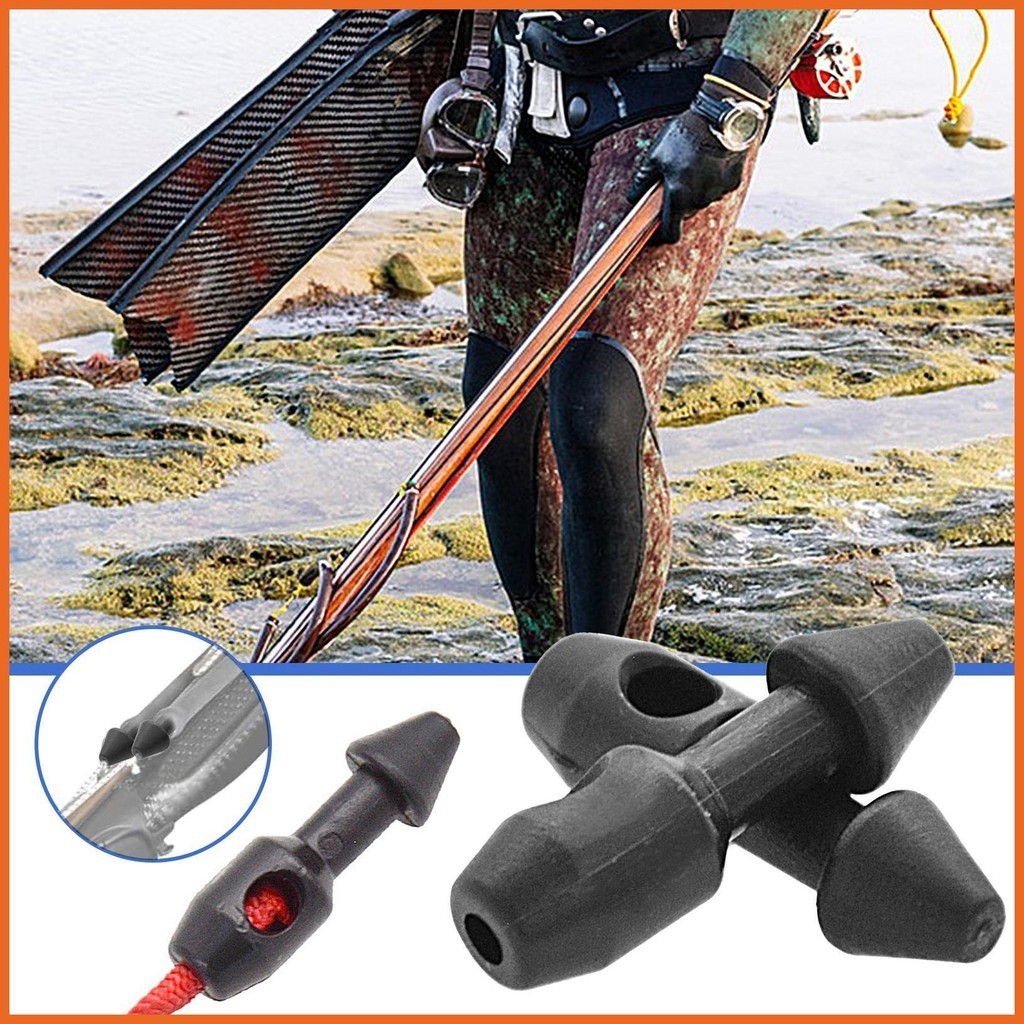 2PCS Spearfishing Rubber Insert Divers Fishing Accessory Speargun ...