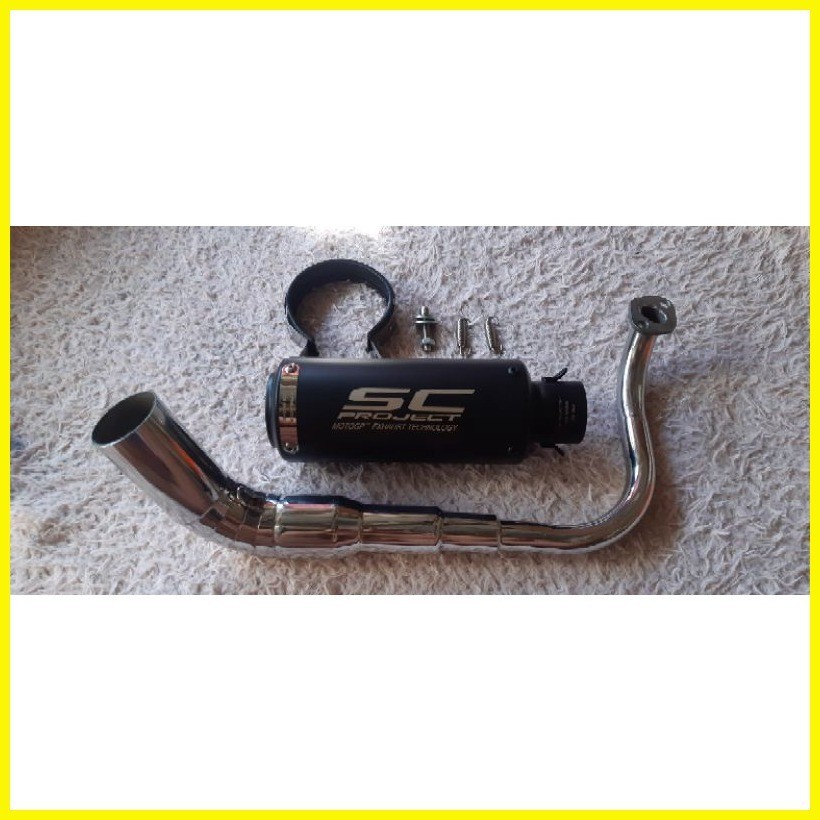 HONDA CLICK 125/150 SC PROJECT / AKRAPOVIC DUAL HOLE MUFFLER SET ( FULL ...