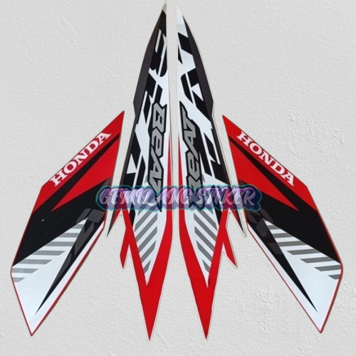 MERAH PUTIH Striping Decal Polet Sticker honda beat fi sporty 2023 2024 ...