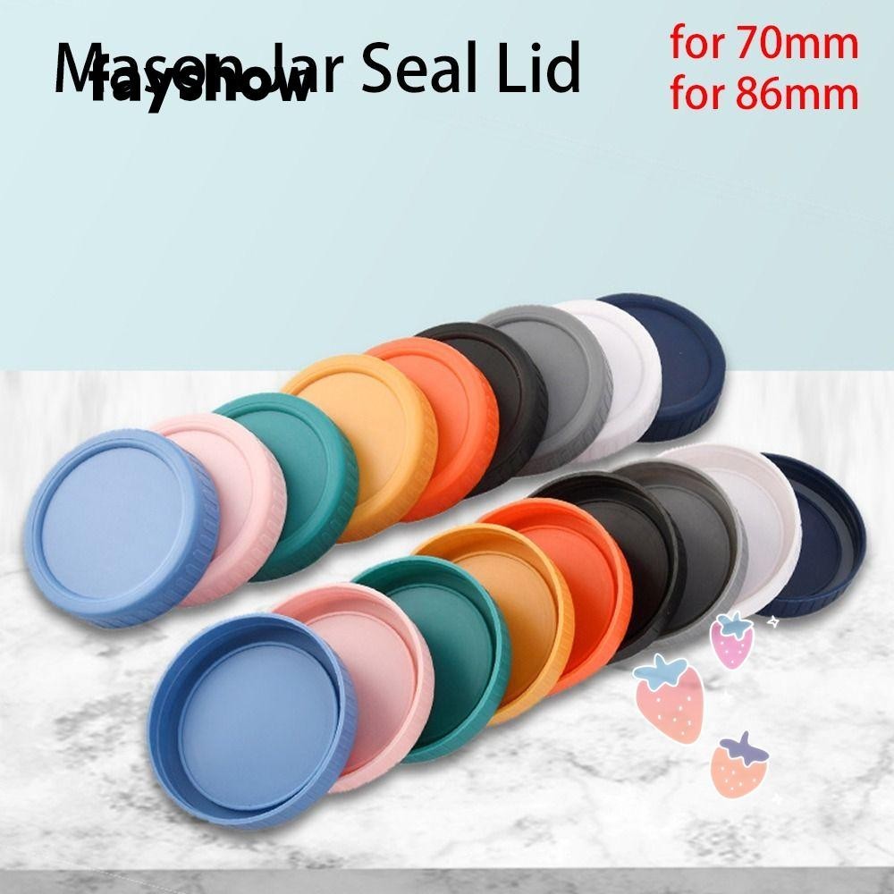 FAY 6pcs Mason Jar Lid Plastic Reusable for Wide Mouth Jar Seal Bottle ...