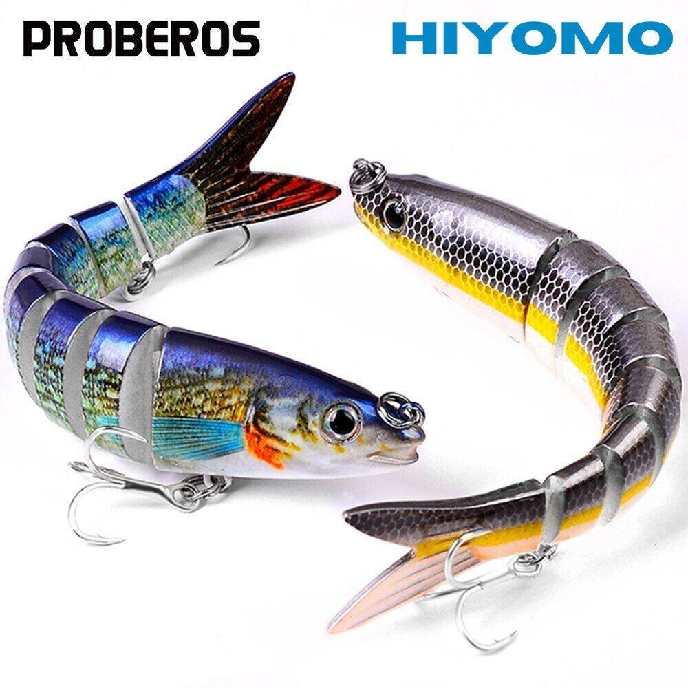 PROBEROS 1pcs Multi Jointed Swim Bait 13.5cm 19g 8 Segment Fishing Lure ...
