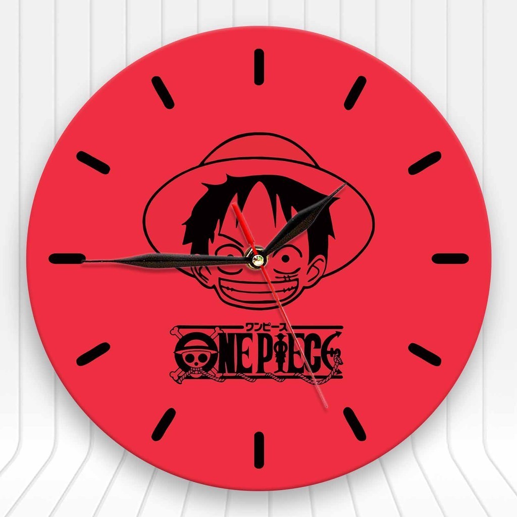 KAYU Wooden WALL CLOCK MDF ANIME ONEPIECE 002 - LUFFY002 ONE PIECE ...