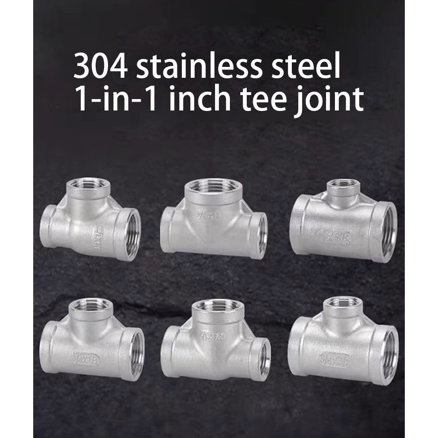 304 Stainless Steel Water Pipe Inner Thread Tee Fittings Variable ...
