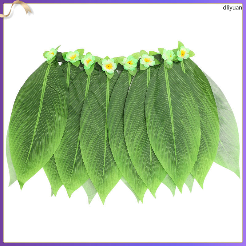 Leaf Skirt Decor Hawaiian Hula Performance Cosplay Accessories Festival ...